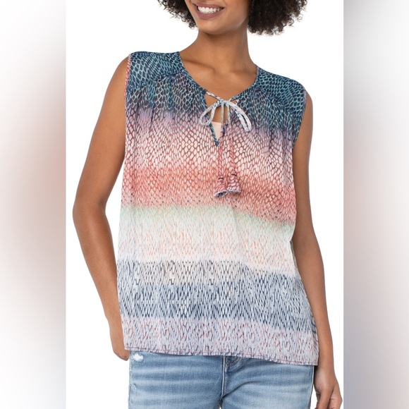 Liverpool | Tops | Nwt Liverpool Ombre Snake Print Sleeveless S | Poshmark